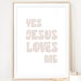 Jesus Loves Me Wall Art, Christian Wall Art, Christian Printable, Jesus ...