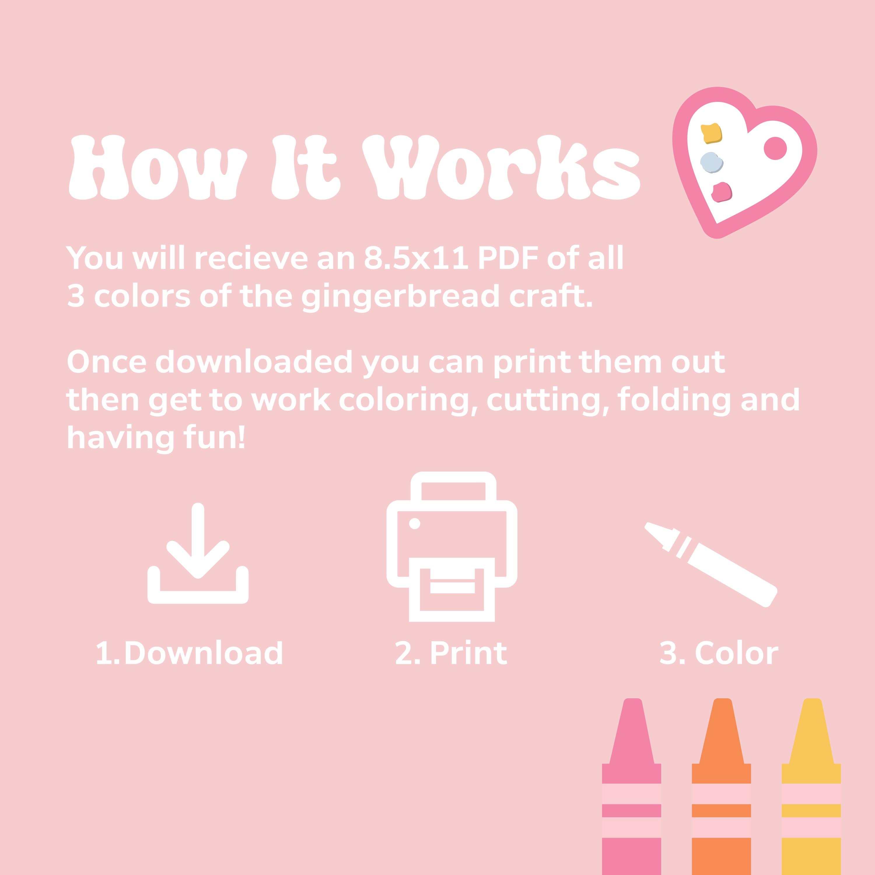 3D Christmas Gingerbread House Printable Craft for Kids, Christmas ...