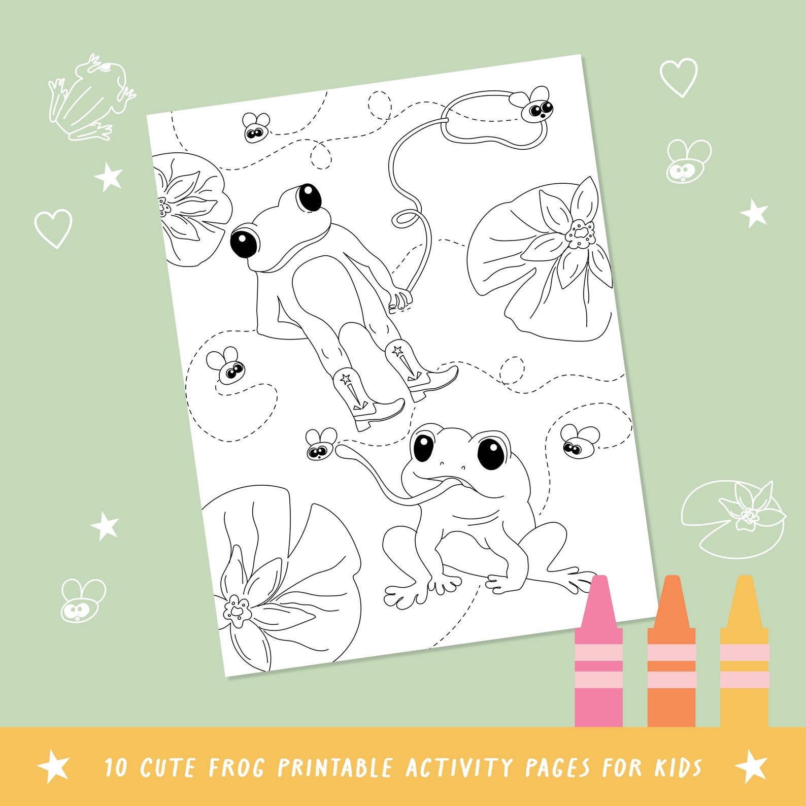 10 Adorable Frog Activity Coloring Pages, Cowboy Frog Coloring Pages ...