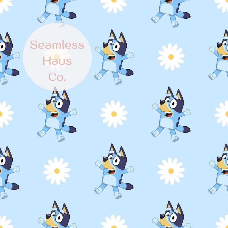 Bluey Seamless File / Pattern - Etsy