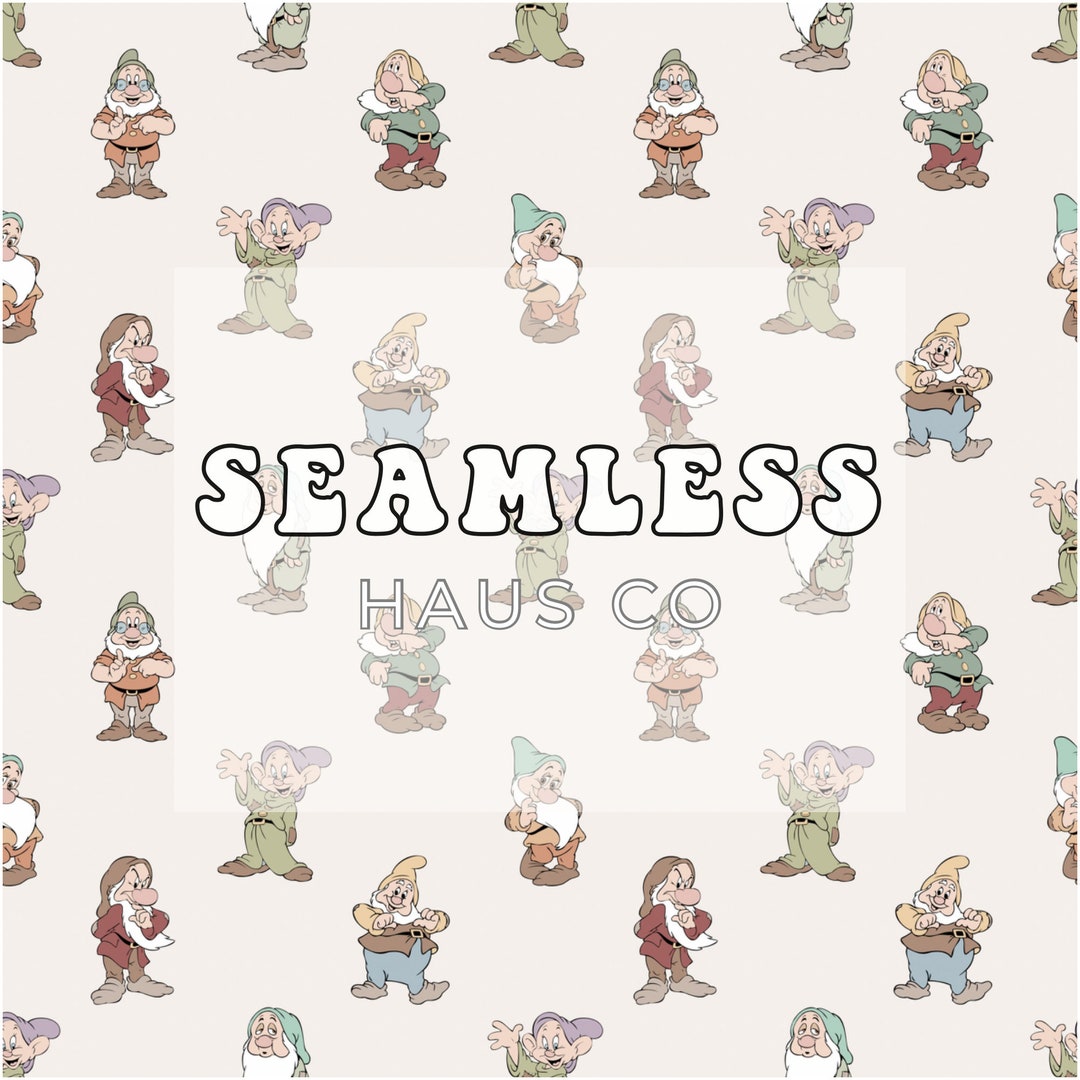Magical Dwarfs Seamless Pattern - Etsy