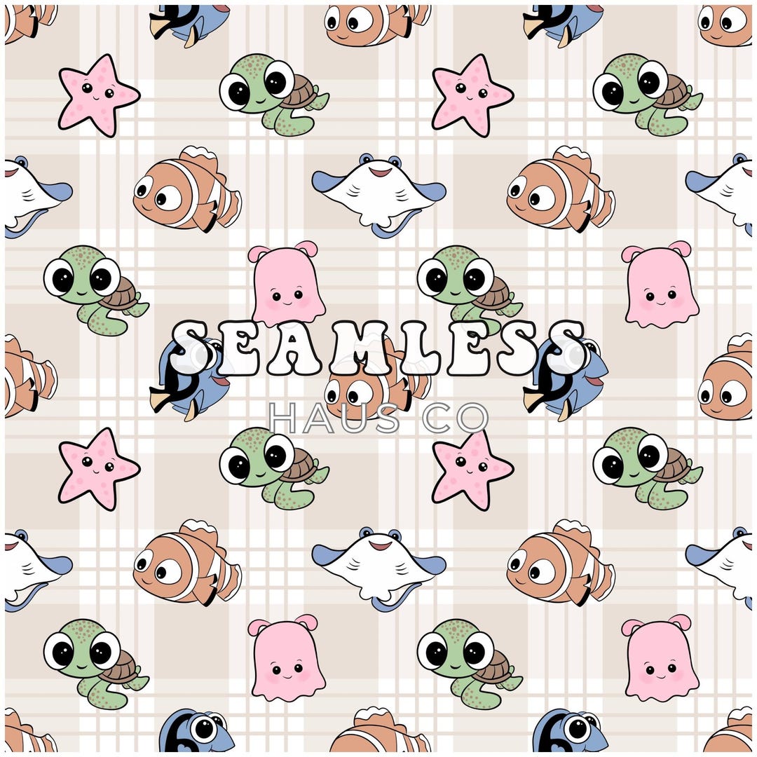 Nemo Palaka Seamless Pattern - Etsy