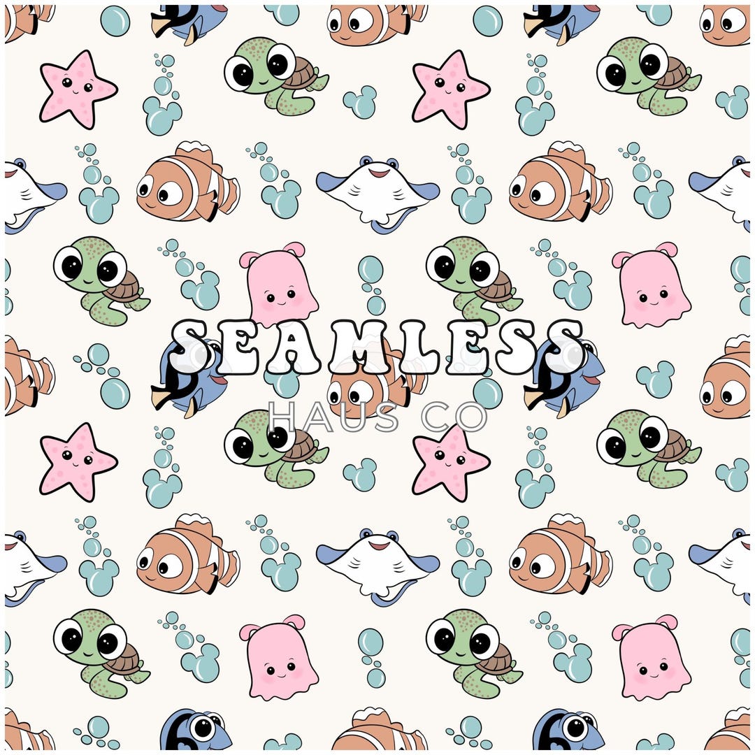 Nemo Seamless Pattern - Etsy