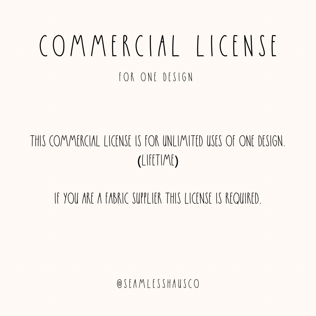 1 Design Commercial License Unlimited Lifetime - Etsy