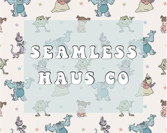 Monsters Inc,monsters Seamless Pattern,seamless Pattern,digital Paper ...