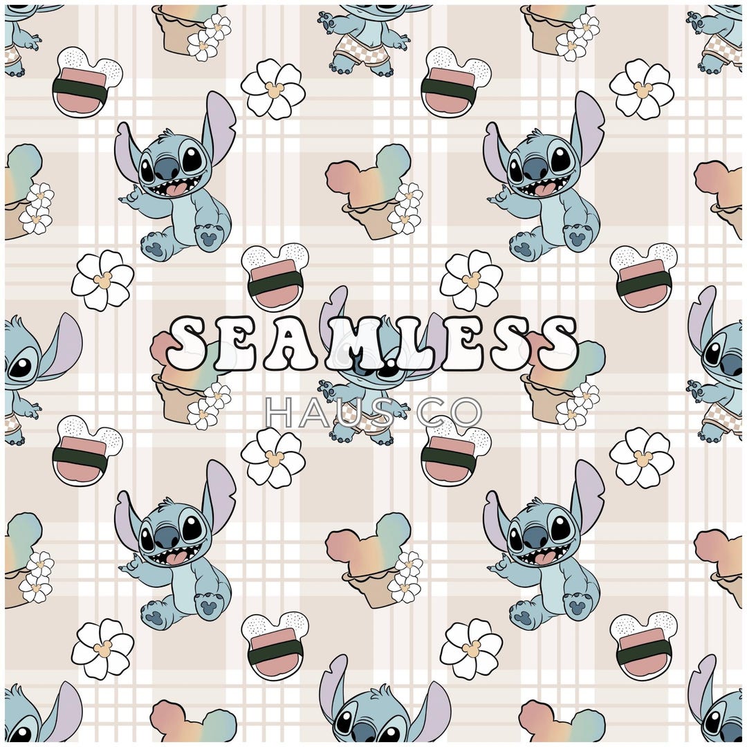 Aloha Stitch Palaka Seamless Pattern - Etsy