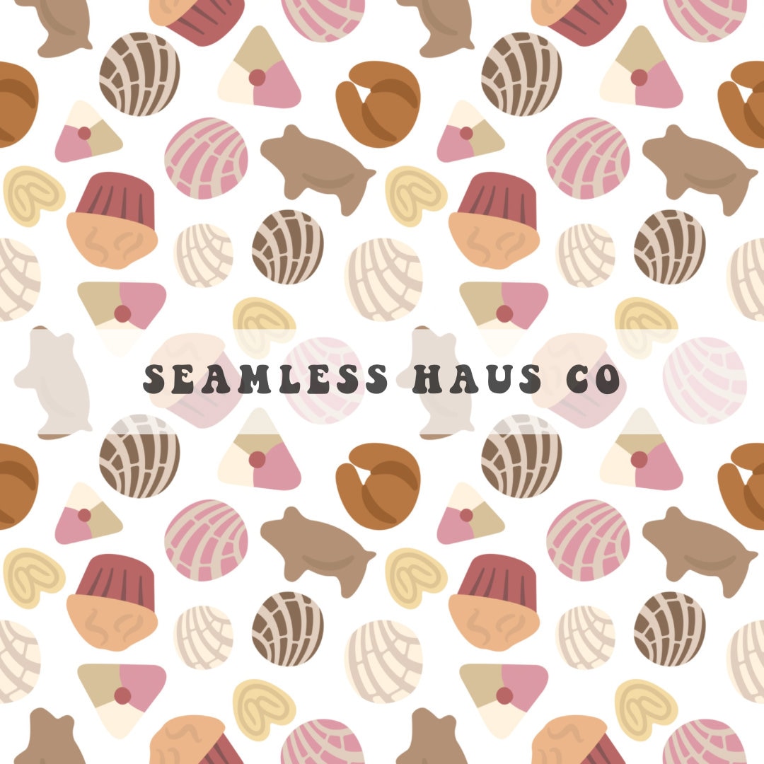 Pan Dulce Seamless File Pattern Conchas Puerquitos - Etsy