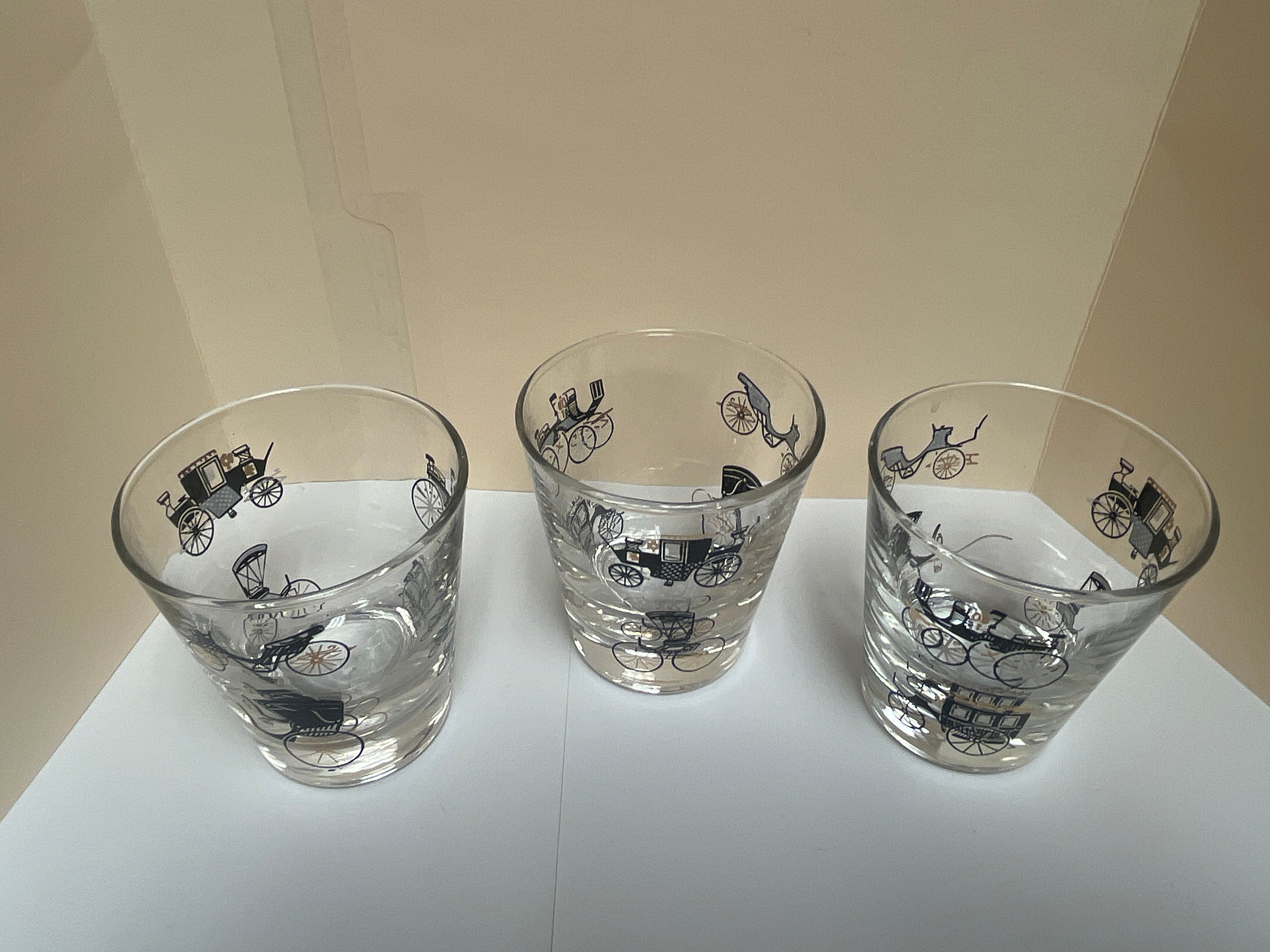 Libbey Curio Carriage, Buggy and Coach Car Rock Glasses - Etsy