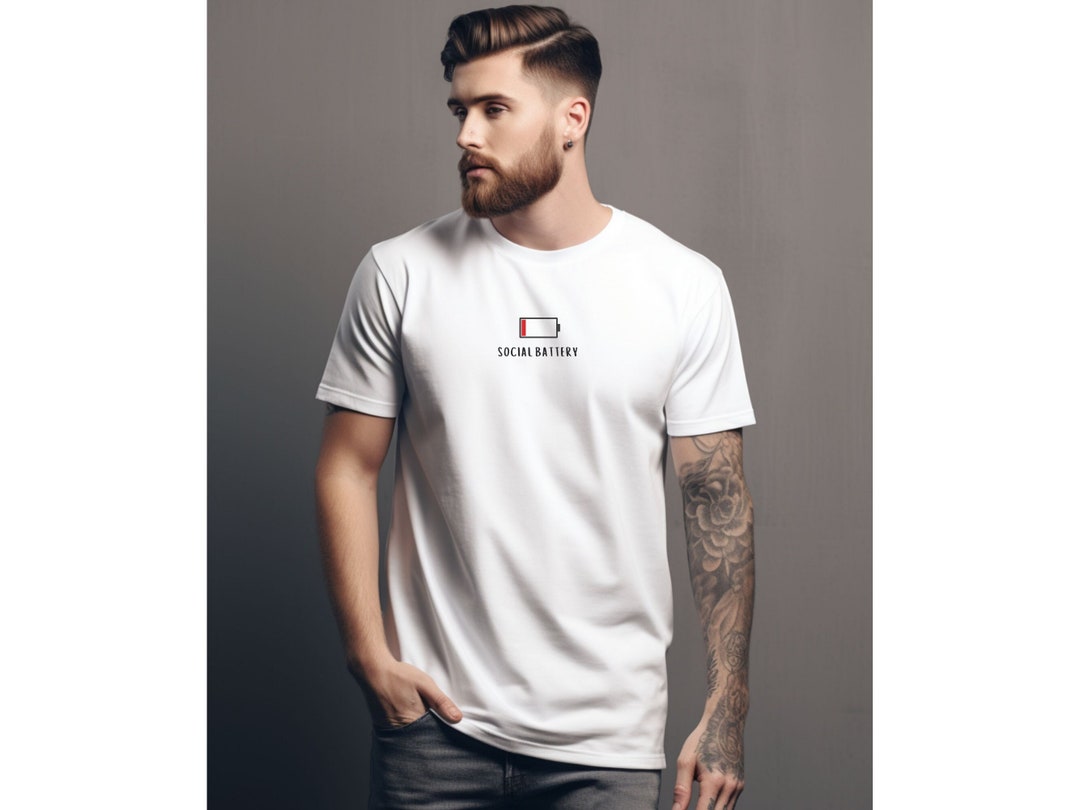Social Battery Shirt, ADHD Shirt, Self Care Shirt, Antisocial Tshirt ...