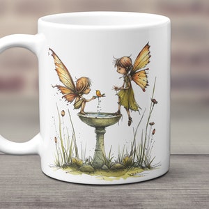 Fairy Ceramic Mug, Fairy Garden Mug, Fairies Coffee Cup, Fairy Gift Mug ...