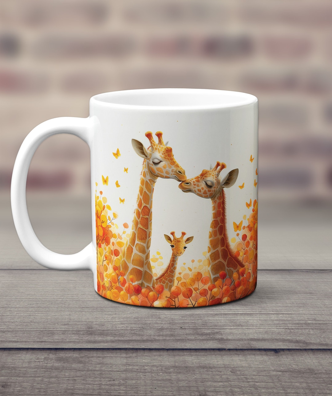 Giraffe Mug, Cute Giraffe Mug, Giraffe Lover Gift, Giraffe Coffee Cup ...