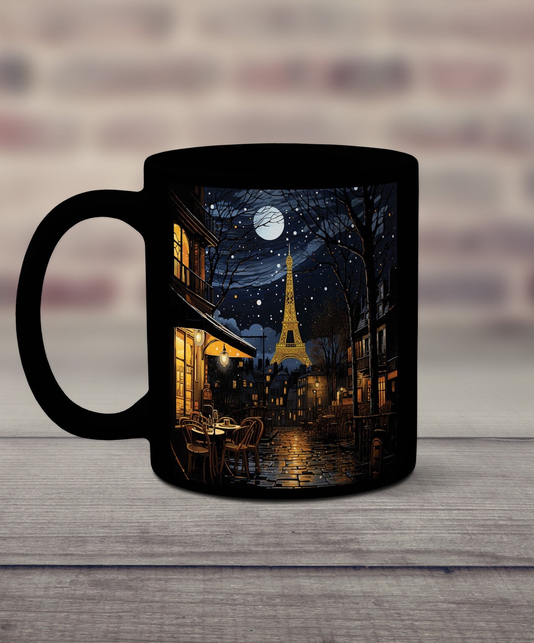 Paris Mug, Paris Coffee Mug, Outdoor Cafe Mug, Eiffel Tower Mug, Paris ...