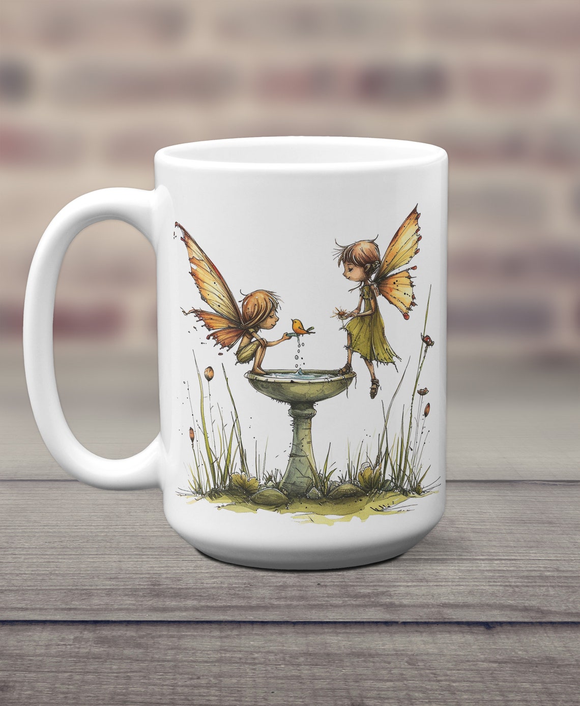 Fairy Ceramic Mug, Fairy Garden Mug, Fairies Coffee Cup, Fairy Gift Mug ...