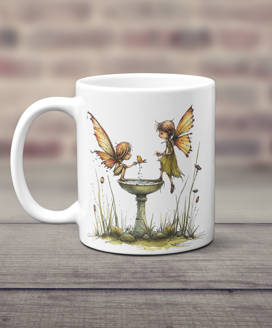 Fairy Ceramic Mug, Fairy Garden Mug, Fairies Coffee Cup, Fairy Gift Mug ...