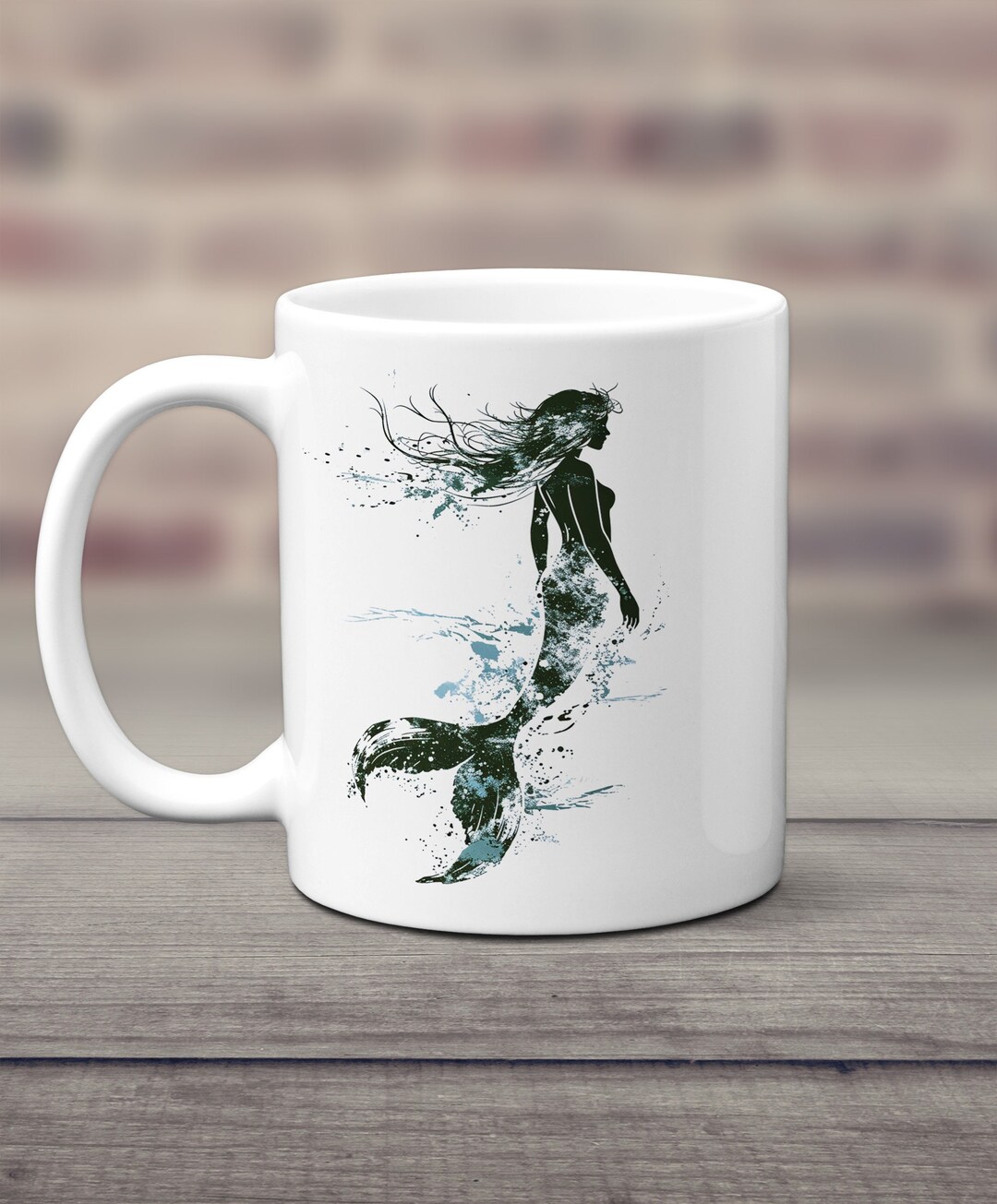 Mermaid Mug, Mermaid Ceramic Mug, Mermaid Coffee Cup, Beach Lover Gift ...