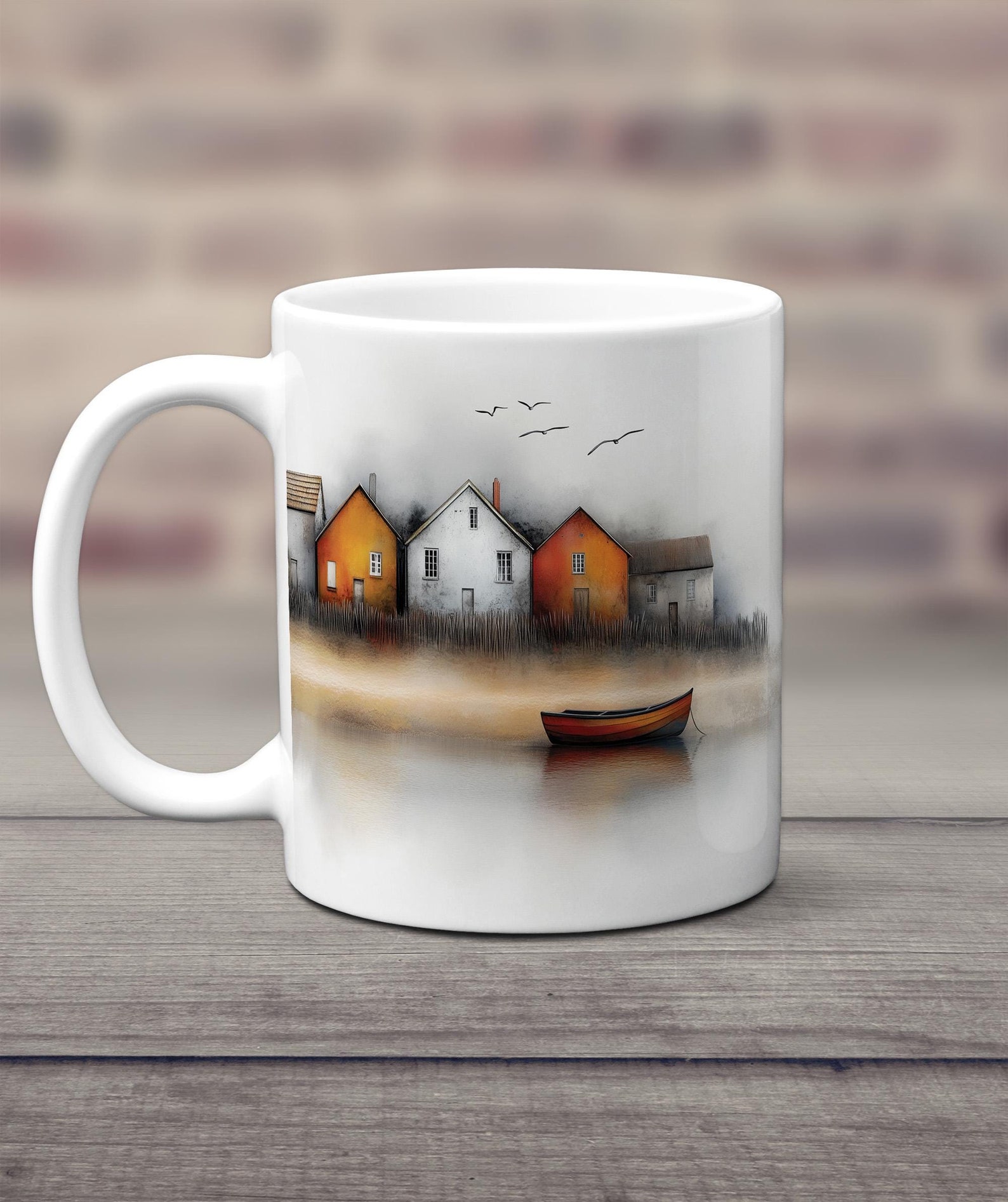 Coastal Coffee Mug, Beach House Cup, Beach Town, Ocean Lover Mug, Beach ...