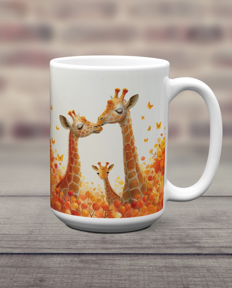Giraffe Mug, Cute Giraffe Mug, Giraffe Lover Gift, Giraffe Coffee Cup ...