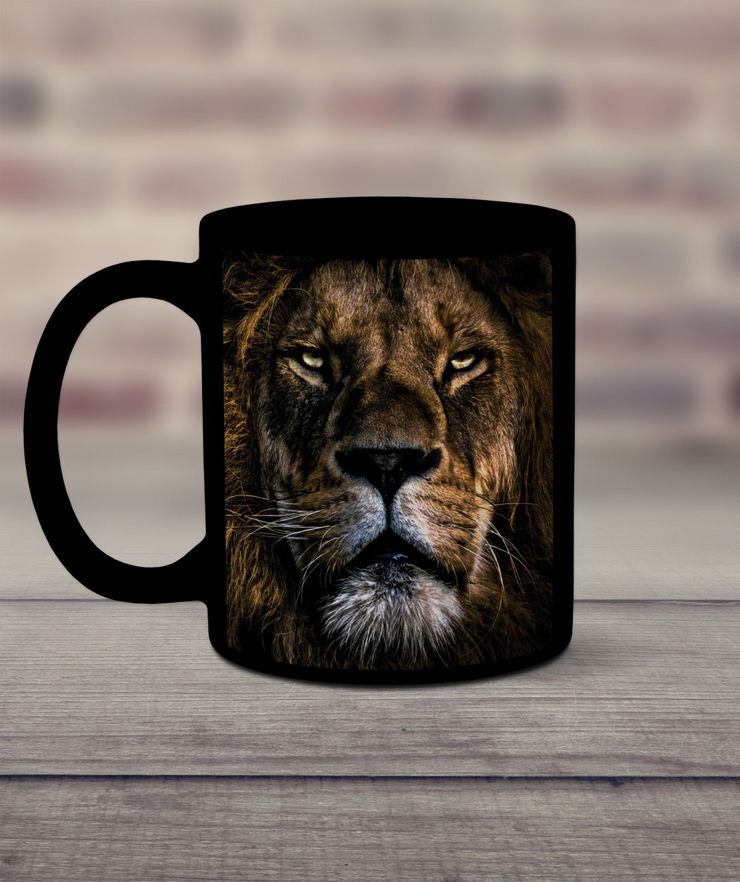 Lion Head, Lion Mug, Lion Gift, Cat Coffee Mug, Cat Lover Mug, Lion ...