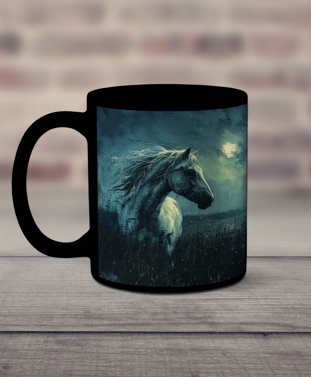 Horse Mug, Horse Coffee Mug, Ceramic Horse Mug, Artistic Horse Mug ...