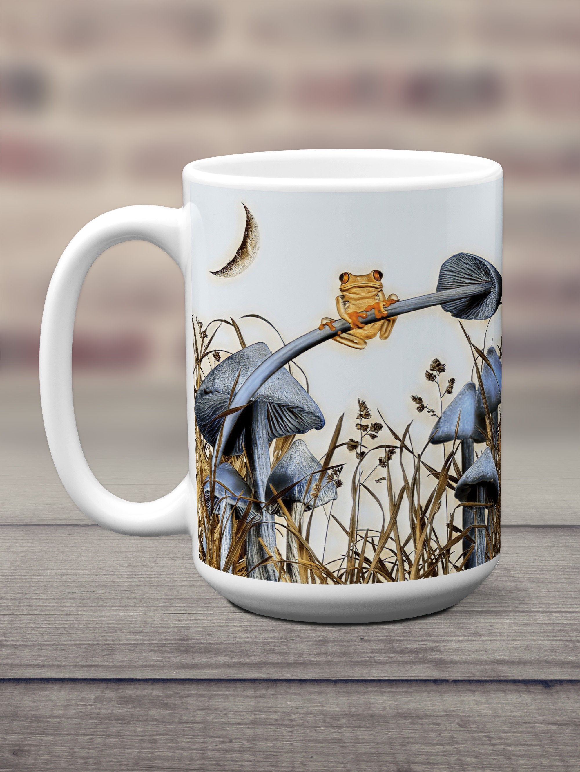 Cute Frog Mug, Mushroom Mug, Frog Lover Gift, Mushroom Coffee Mug, Frog ...