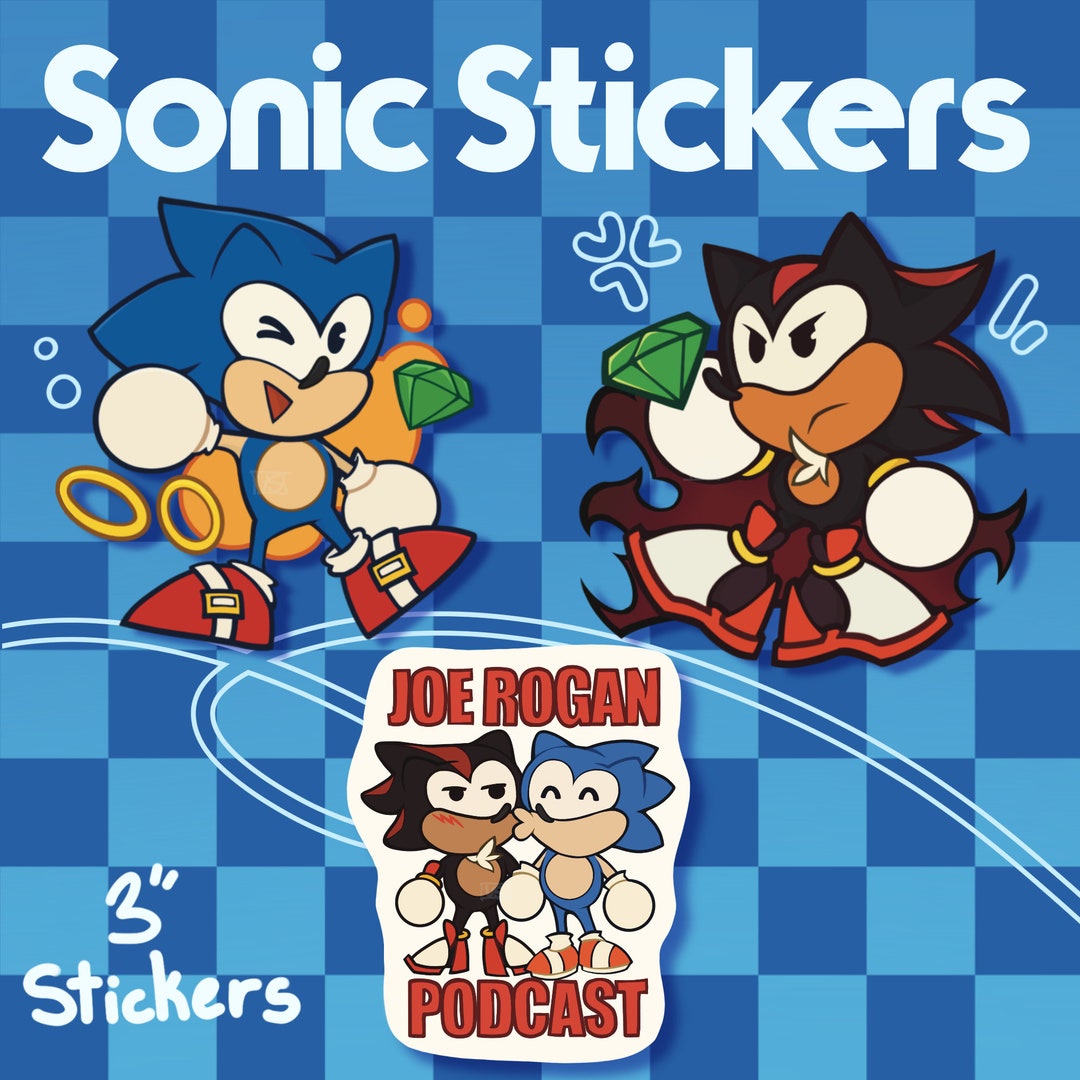 Sonic and Shadow the Hedgehog 3 Inch Vinyl Sticker - Etsy