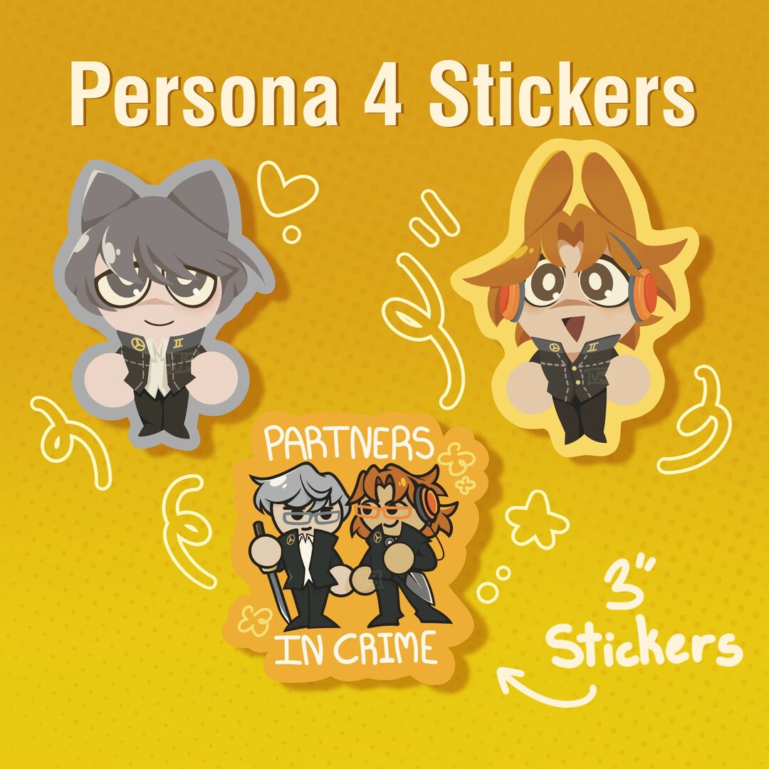 Persona 4 Yu and Yosuke Souyo 3 Inch Vinyl Sticker - Etsy