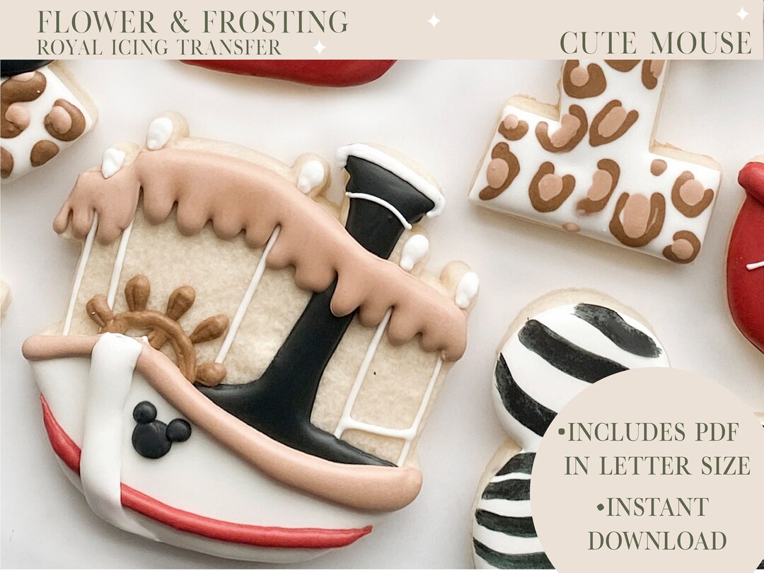 Cute Mouse Royal Icing Transfer - Etsy