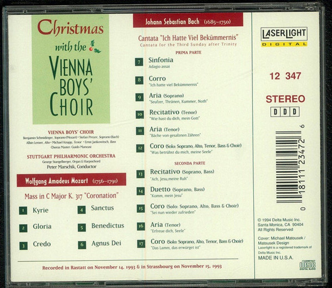 Mormon Tabernacle Choir & the Vienna Boys Choir With the Stuttgart ...