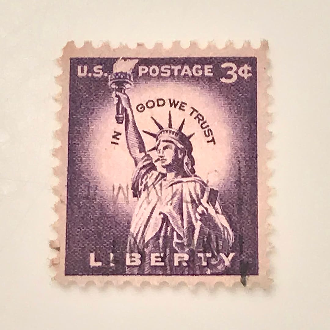 Rare Vintage 3 Cent Liberty Stamp 1954 - Etsy
