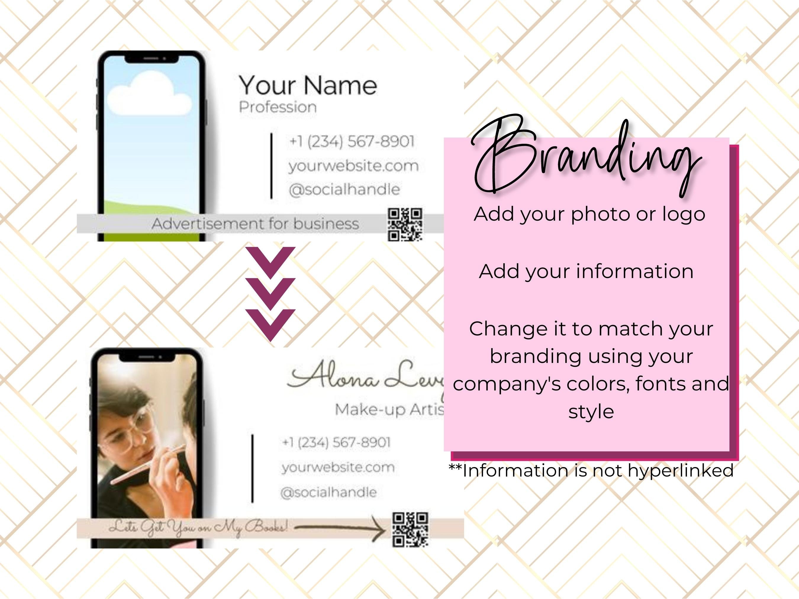 QR Code Email Signature Template Editable Canva Minimalist Design ...