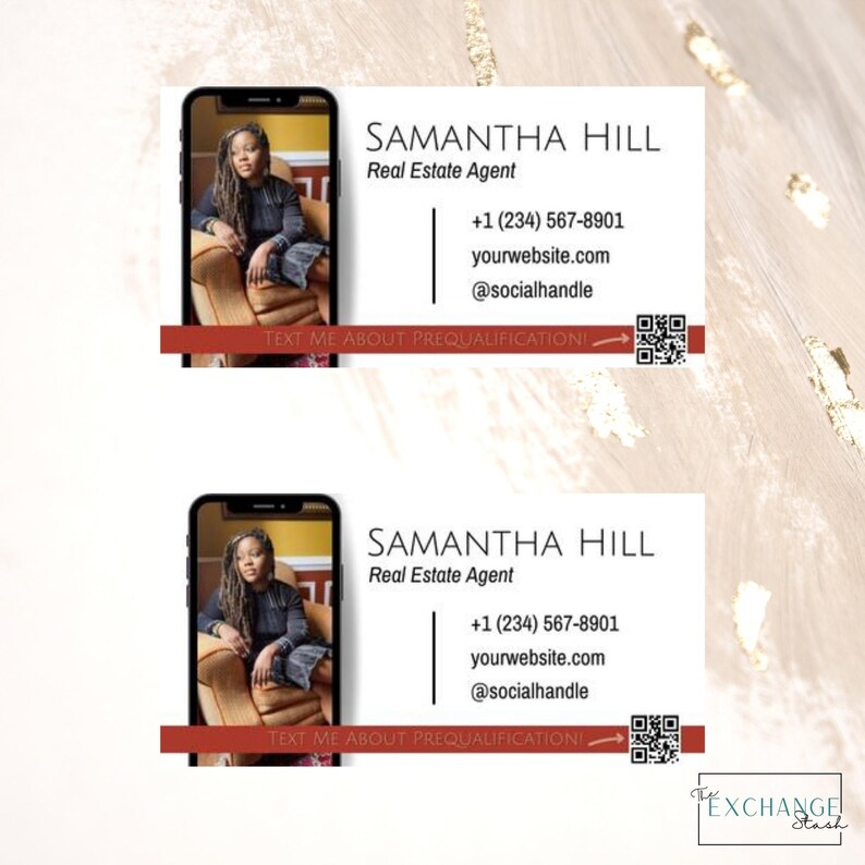 QR Code Email Signature Template Editable Canva Minimalist - Etsy