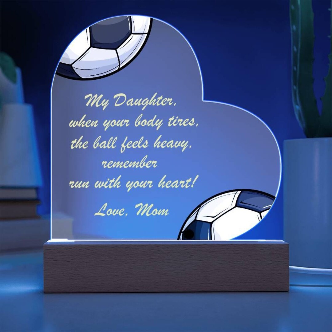 Personalized LED Girls Soccer Night Light/girls Soccer Light ...