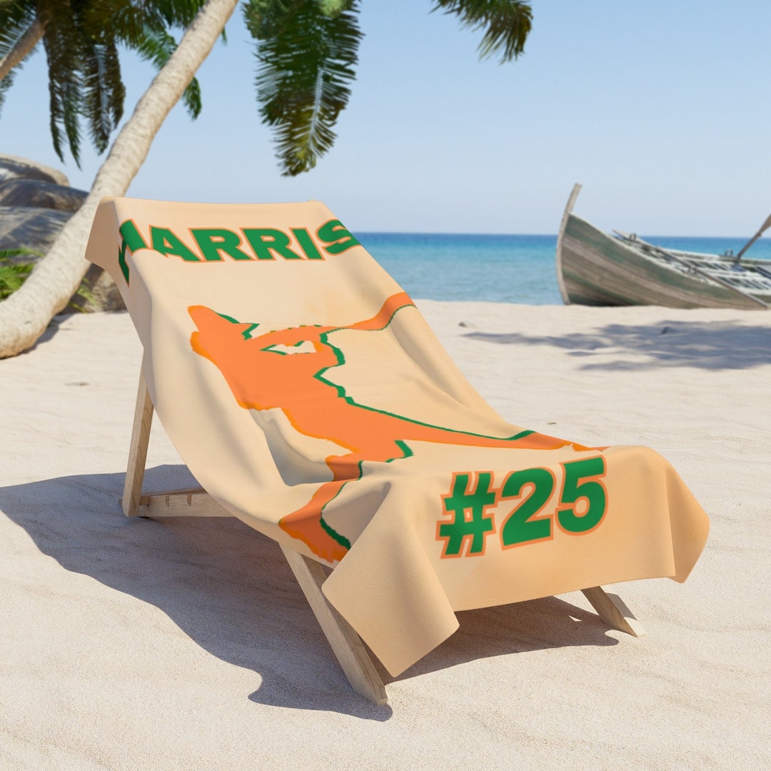 Personalized Baseball Beach Towel, Custom Beach Towel Baseball Design ...