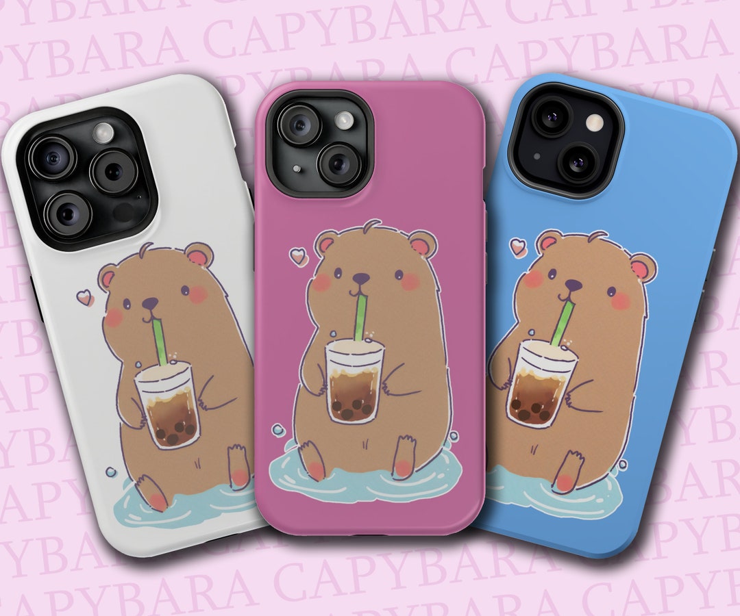 Magsafe Case Capybara Bubble Tea Magsafe Phone Case iPhone 15 Pro ...