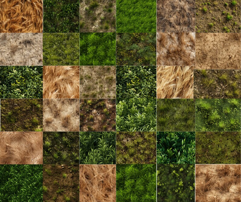 500 Digital Grass Textures Adobe Photoshop Canva Print on Demand Social ...