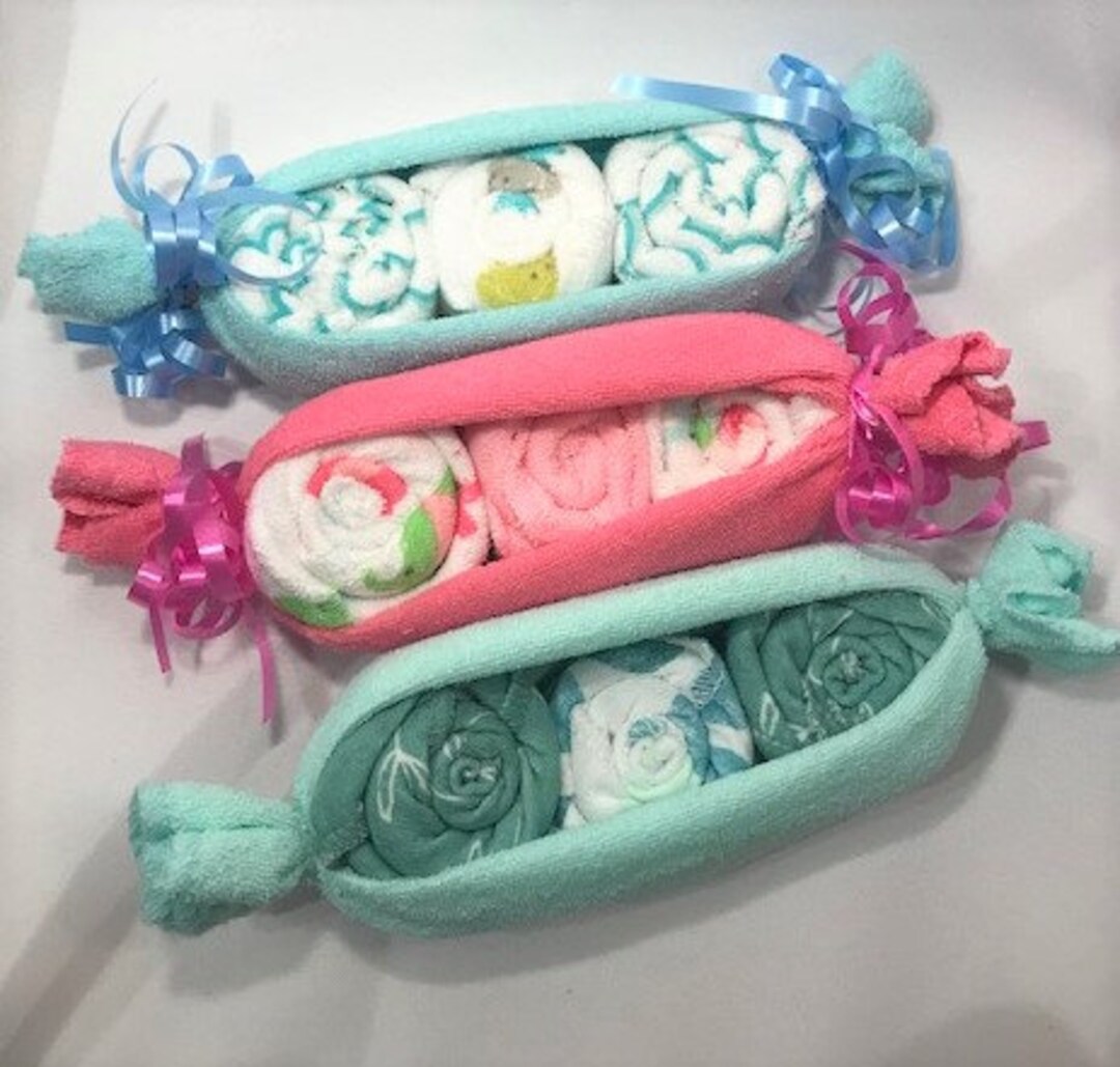 Baby Washcloth Peapod, Baby Shower Gift, Baby Shower Decor, Unique Baby ...