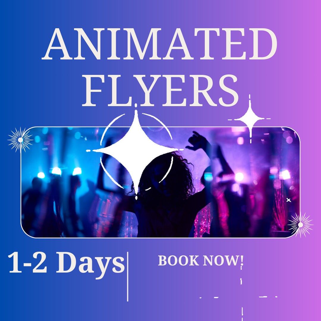 Customized Animated Flyers for Any Event - Etsy