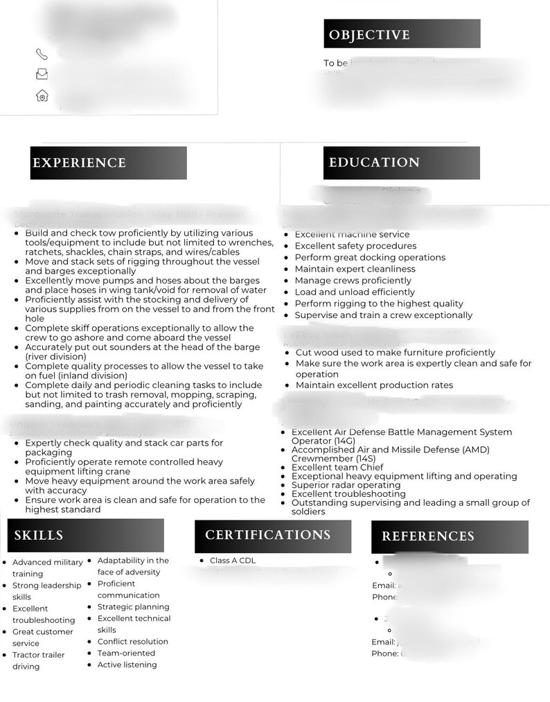 Custom Resume - Etsy