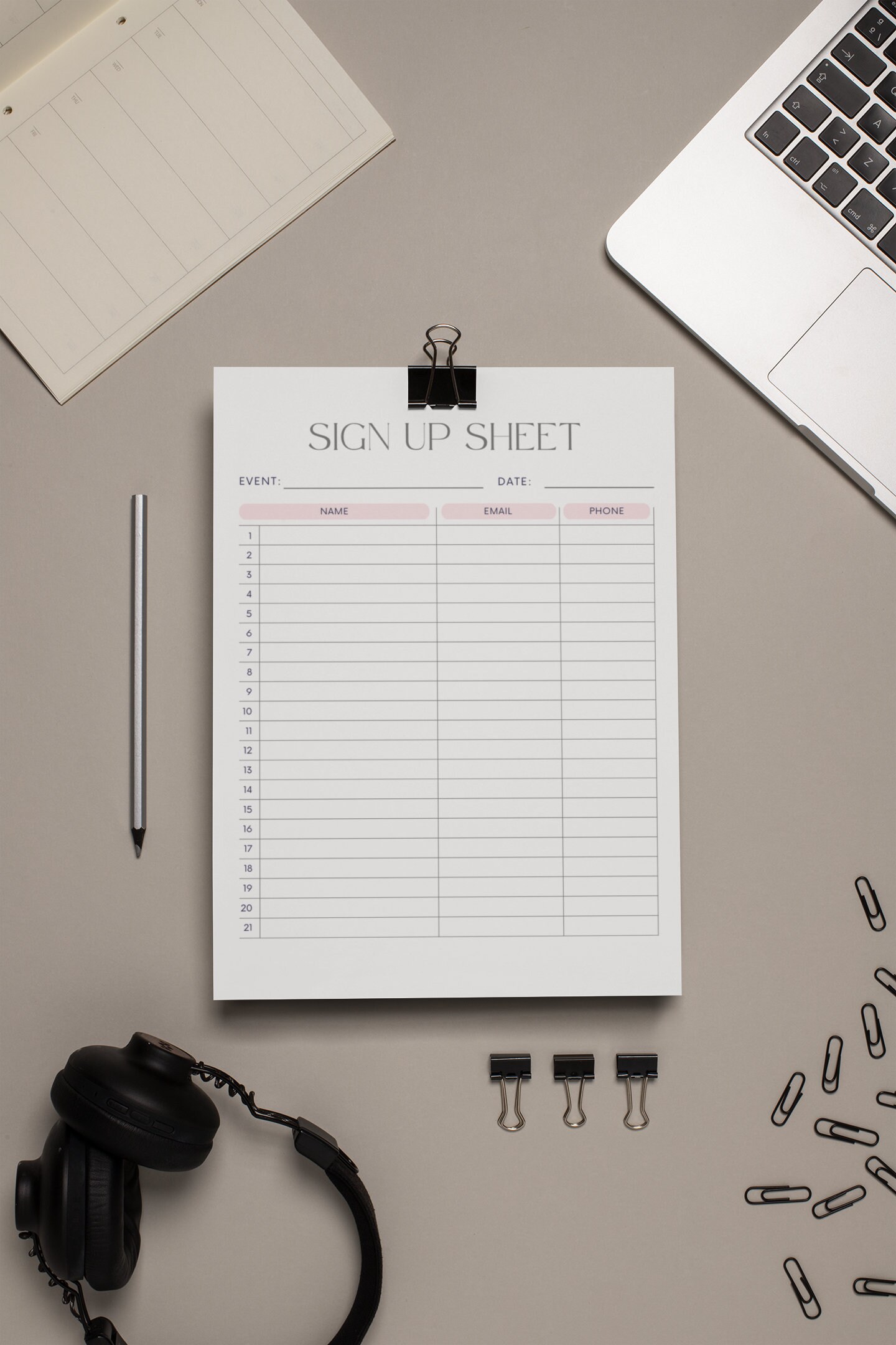 Editable Signup Sheet Template, Potluck Signup Sheet, Potluck Printable ...