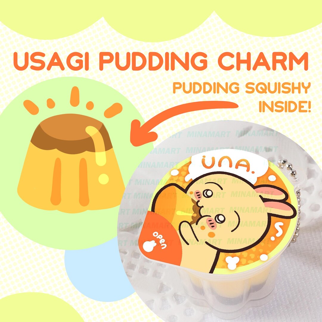 3D PUDDING CHARM | Usagi - Etsy