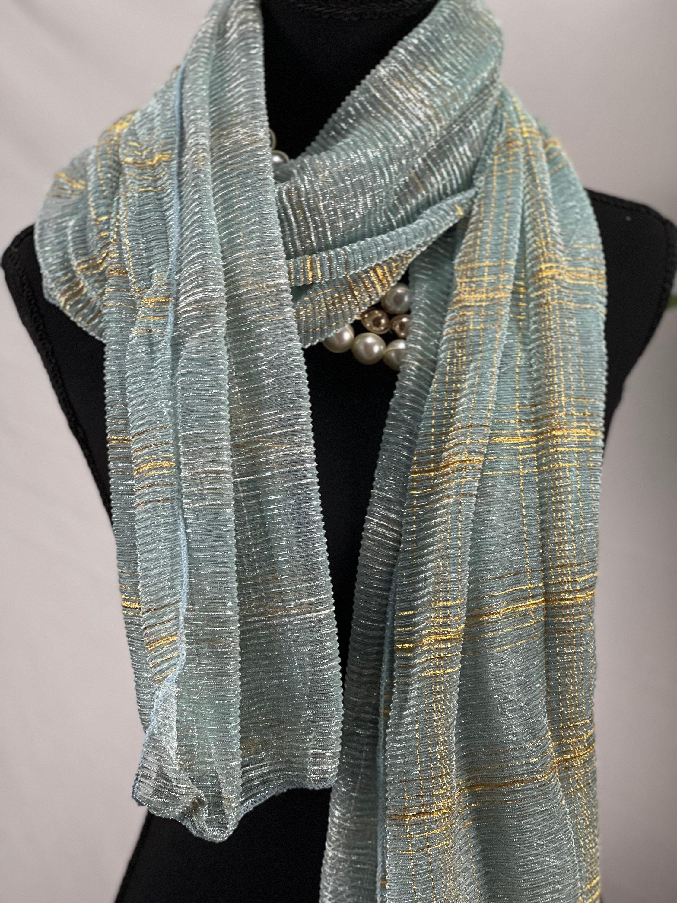 Glitter Gold Scarf Shawl Wedding Cape Wedding Shawl Plaid Gold Pattern ...