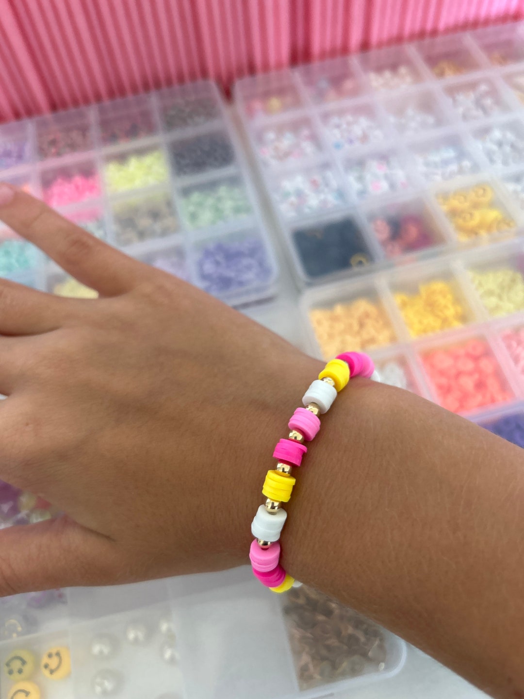 Pink Lemonade Bracelet - Etsy