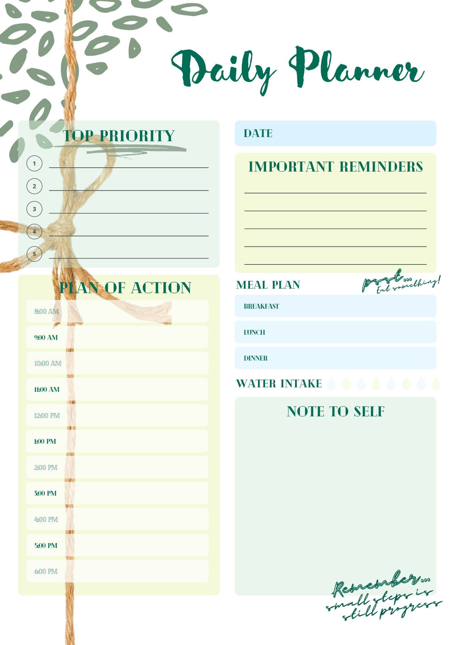 A4 Digital Daily Planner - Etsy
