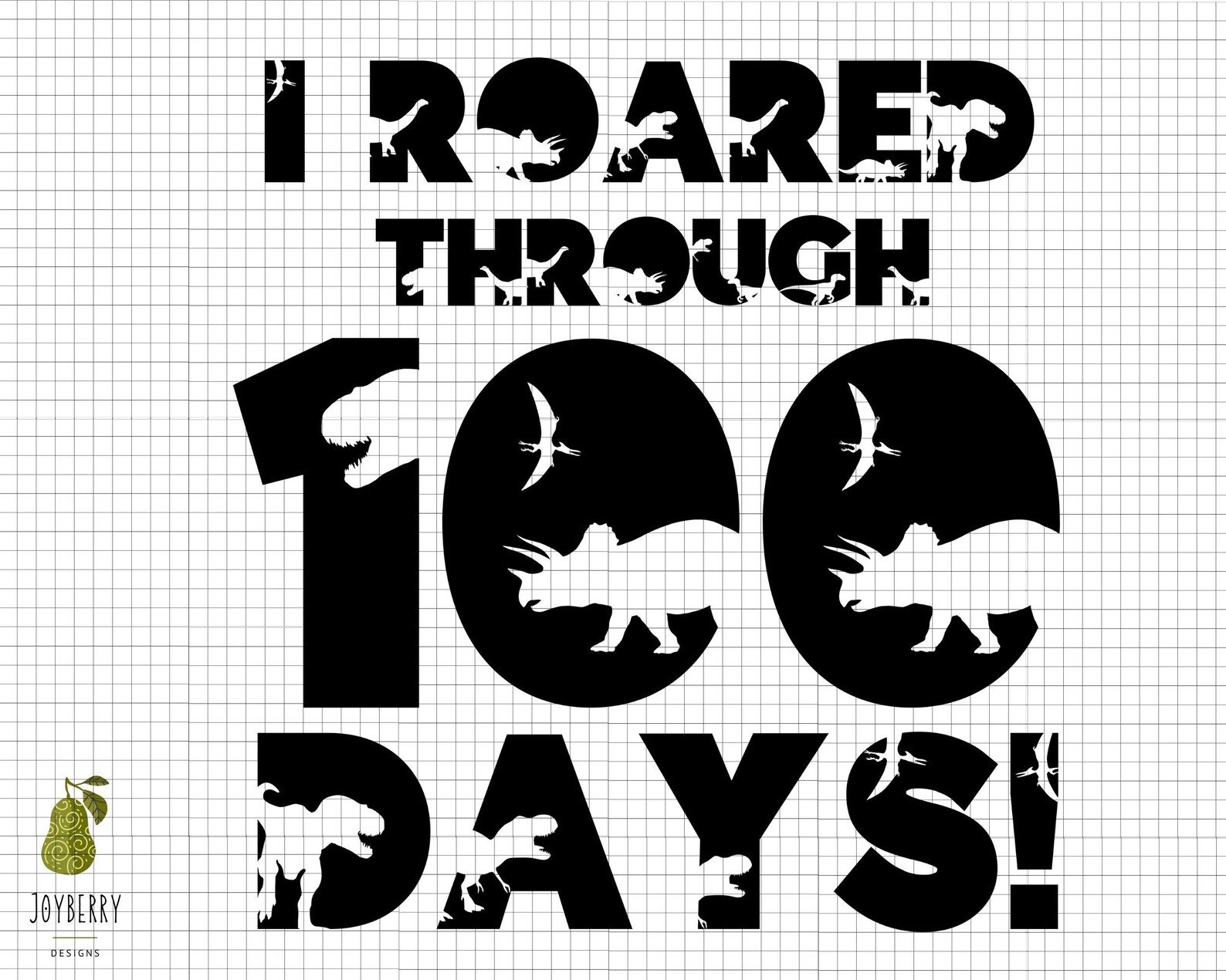 I Roared Through 100 Days Svg, 100th Day of School Svg, School Progress ...