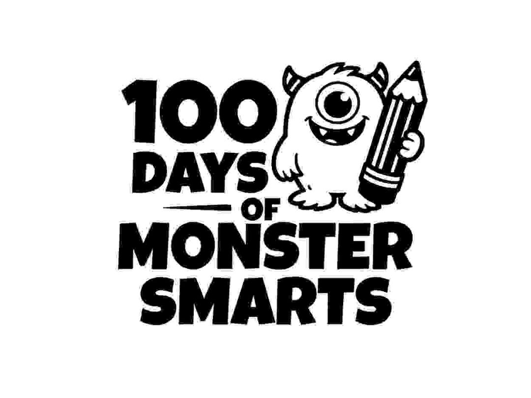 100 Days of School Monster SVG | Kids Design (digital Download) - Etsy