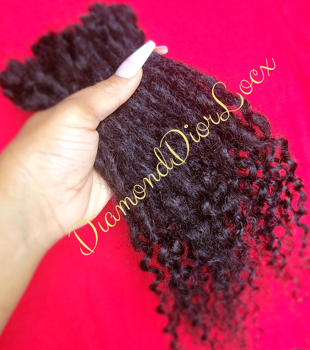 100% Human Hair Loc Extensions With Curly Tips - Etsy