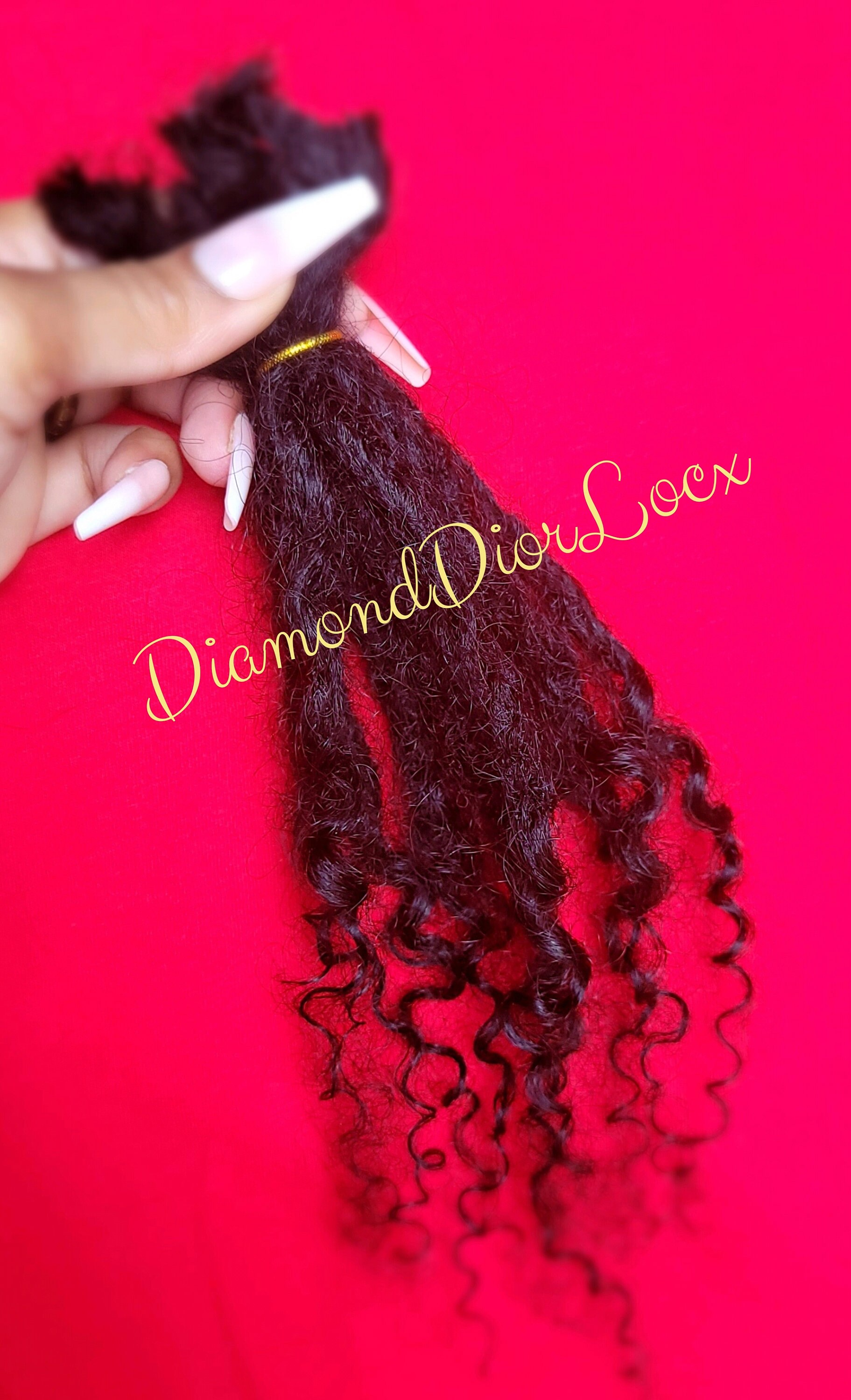 100% Human Hair Loc Extensions With Curly Tips - Etsy