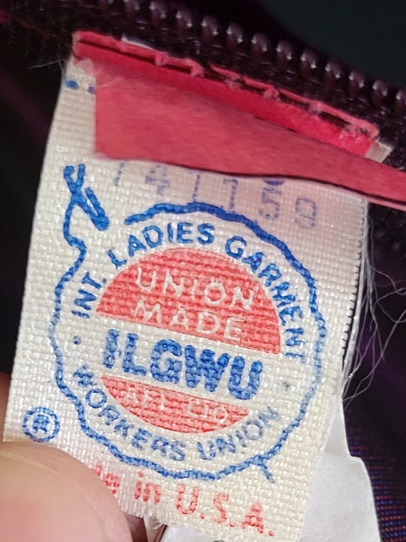 Vintage ILGWU 1980s Purple Taffeta & Velveteen puff s… - Gem