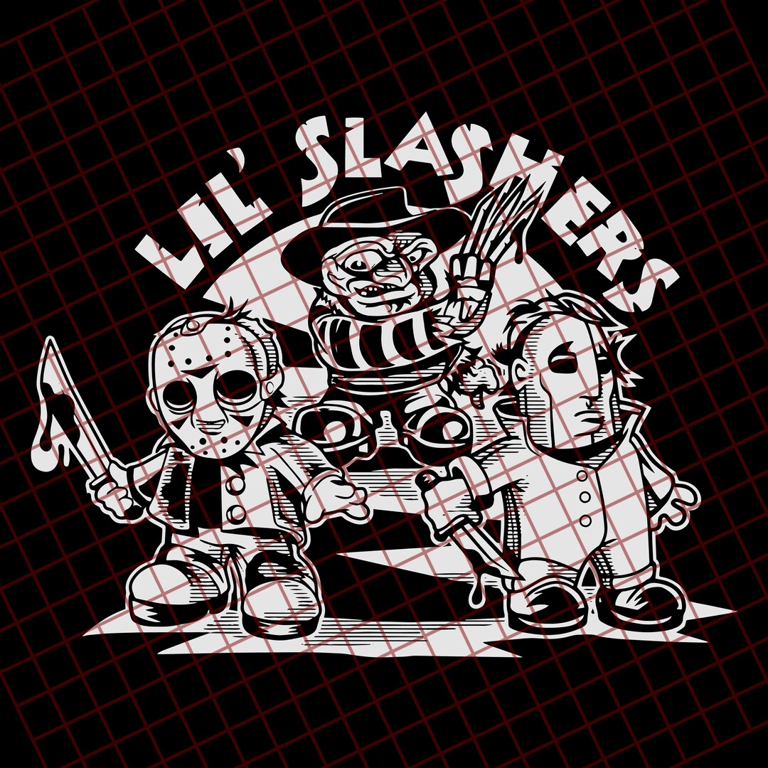 Lil Slashers Horror Halloween SVG PNG Digital Download File - Etsy