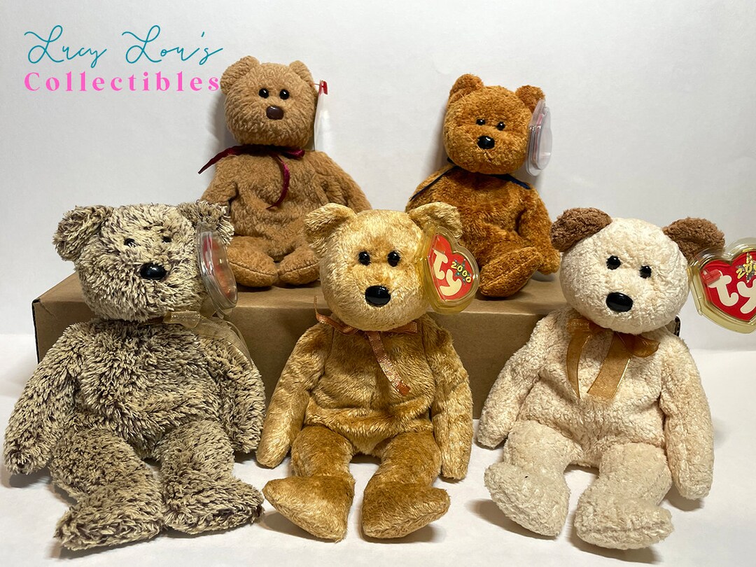 Curly, Fuzz, Huggy, Harry, Cashew Ty Beanie Bears - YOU PICK - Retired ...
